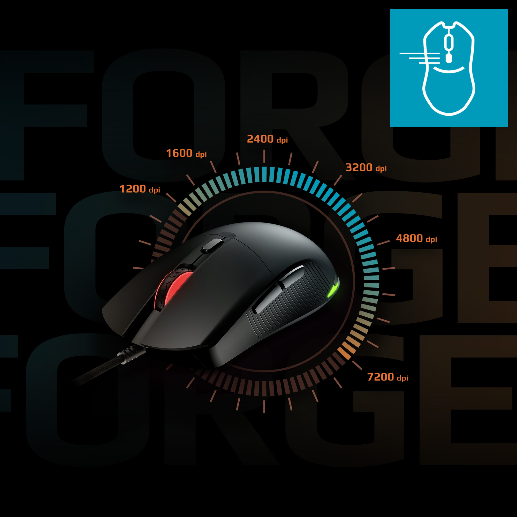 MSI Forge GK310 Mechanical Gaming Keyboard & Mouse Combo w/ Magnetic Cover - Hot Swappable ...